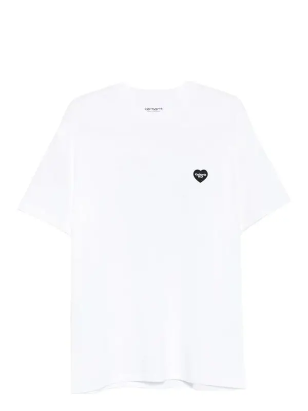 Carhartt Work In Progress S/s Heart Ii Hartt Cotton T-shirt - White
