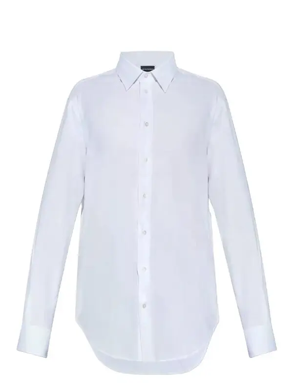 Emporio Armani Long-sleeve Button-up Shirt - White