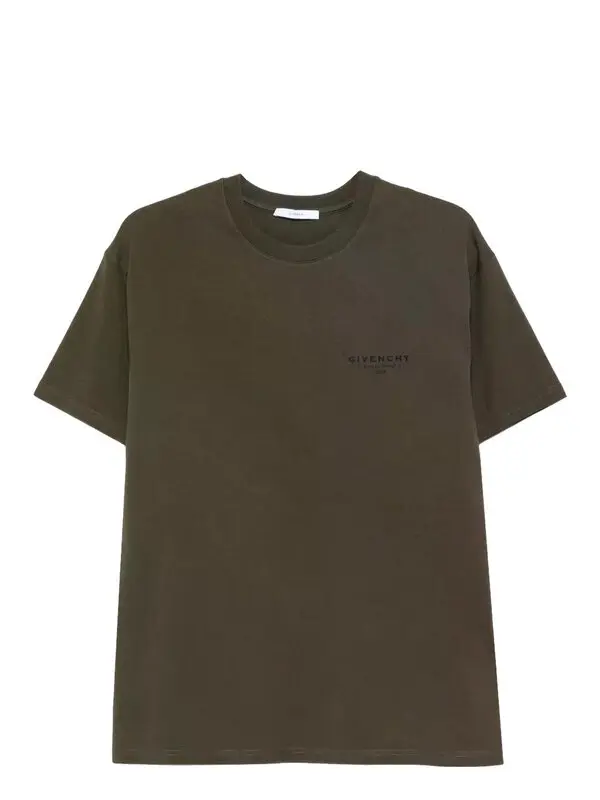 Givenchy Logo-print Cotton T-shirt - Green