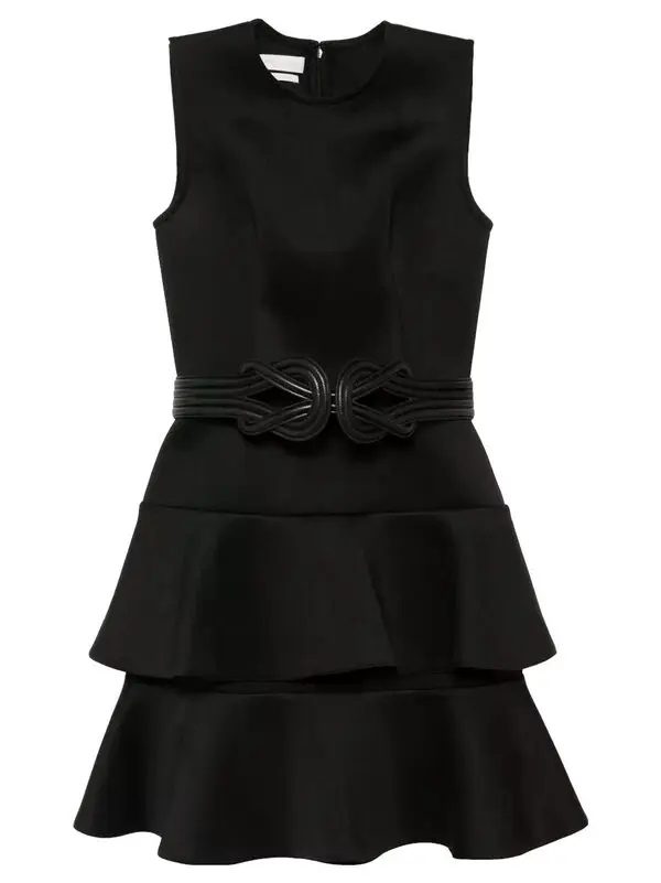 SAIID KOBEISY Midi Ruffled Dress - Black