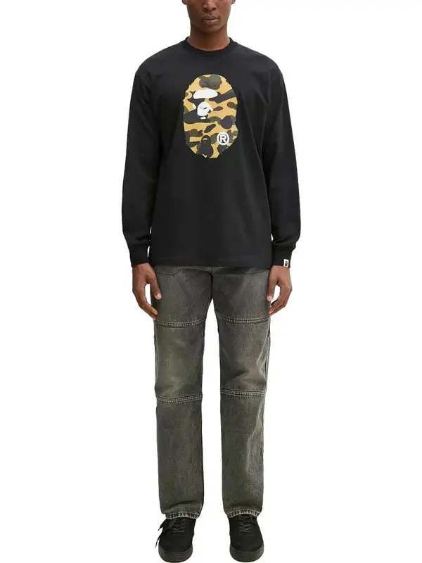 A BATHING APE 1st Camo Ape Head Sweatshirt - Black