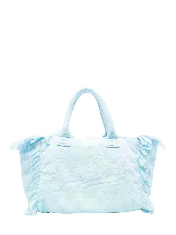 MC2 SAINT BARTH Colette Terry Embossed-logo Tote Bag - Blue