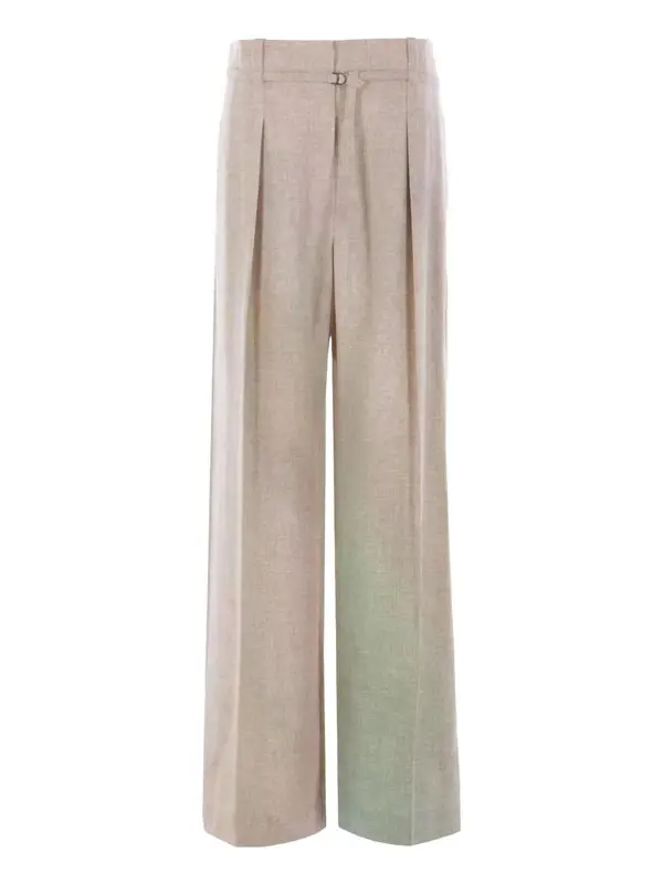 Brunello Cucinelli Pleated Belted Trousers - Neutrals