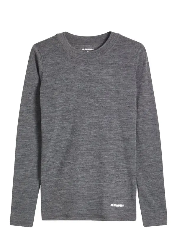 JIL SANDER Long Sleeve T-shirt - Dark Grey