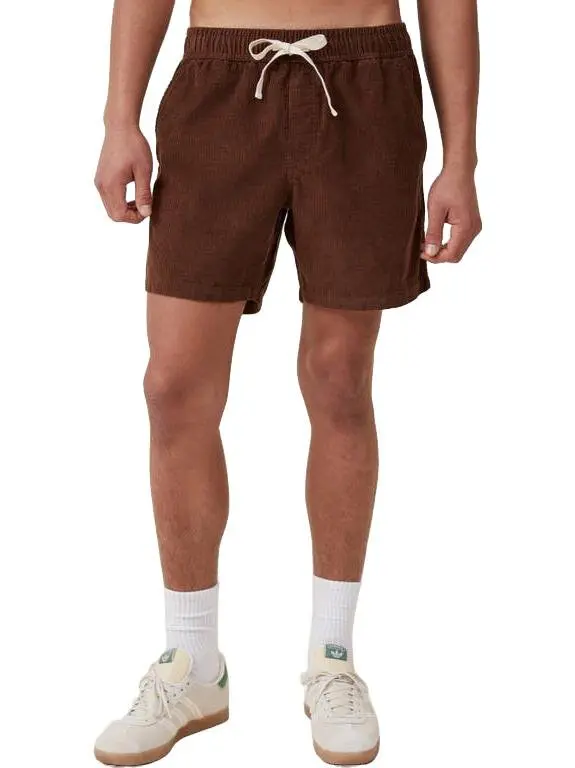 COTTON ON Relaxed Fit Easy Short - Chocolate Cord