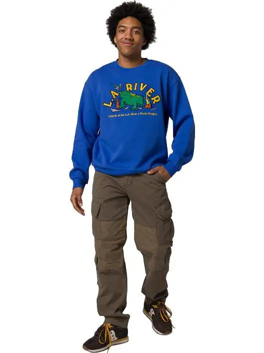 PARKS PROJECT La River Toadally Crewneck - Pacific Blue