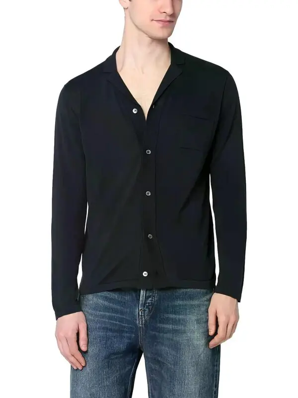 DRUMOHR Long-sleeve Button-down Shirt - Blue