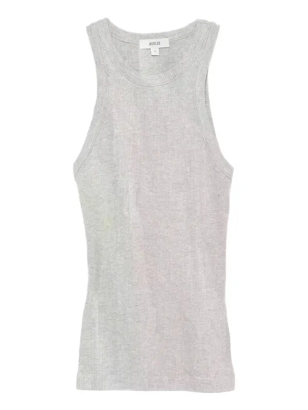 AGOLDE Ribbed Tank Top - Grey