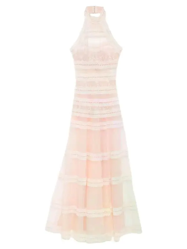 SAIID KOBEISY Lace Sleeveless Dress - Pink