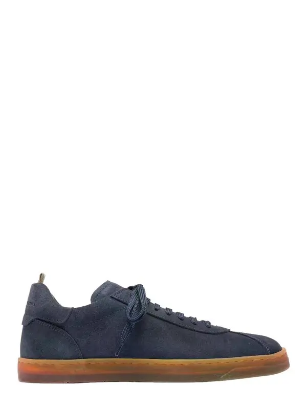 Officine Creative Karma Lace-up Suede Sneakers - Blue