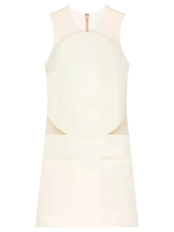 COURREGES Cut-out Mini Dress - Neutrals