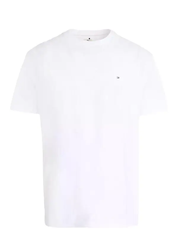 LUIGI BORRELLI Logo-embroidered T-shirt - White