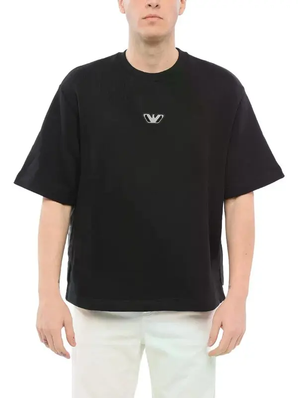 Giorgio Armani Logo-appliqué T-shirt - Black