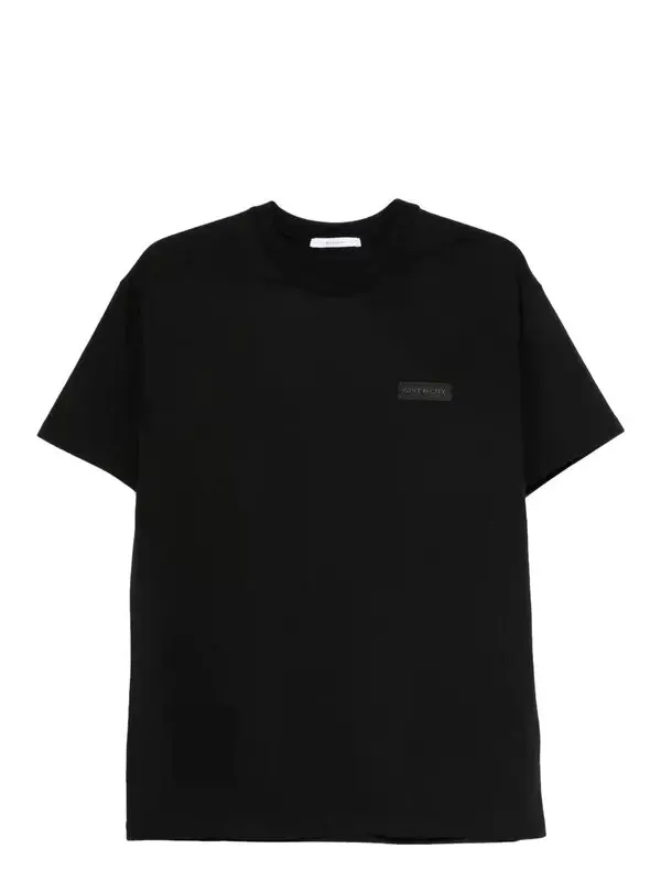 Givenchy Logo-patch Cotton T-shirt - Black
