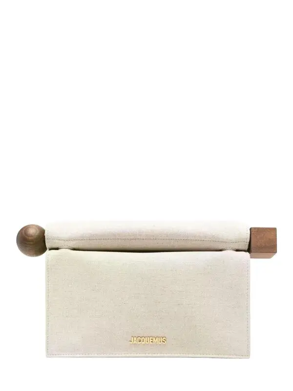Jacquemus The Rond Carré Clutch - Neutrals