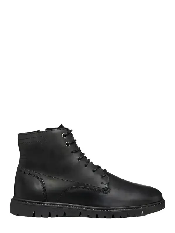Geox Ghiacciaio Lace-up Zip Boots - Black