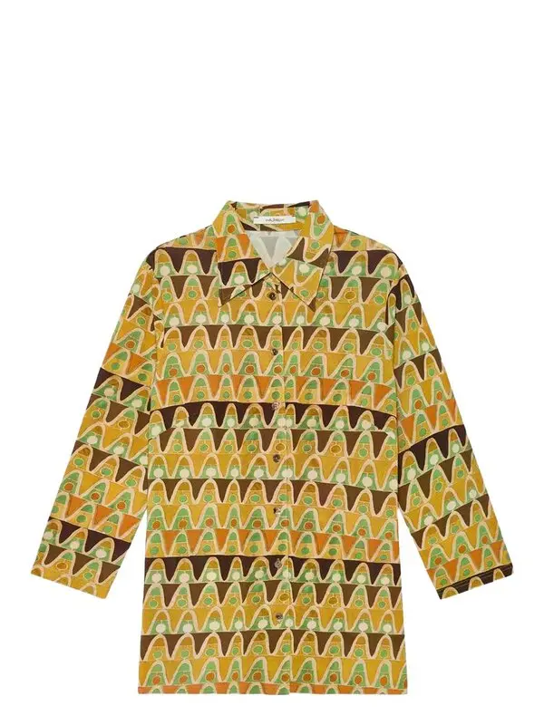 Malìparmi Geometric Print Shirt - Yellow