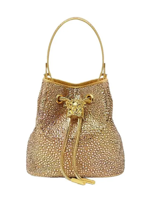 Versace La Medusa Mini Drawstring Bag - Gold