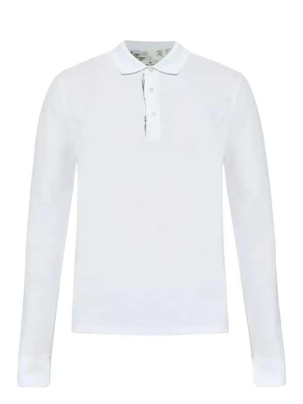 Etro Long-sleeve Polo Shirt - White