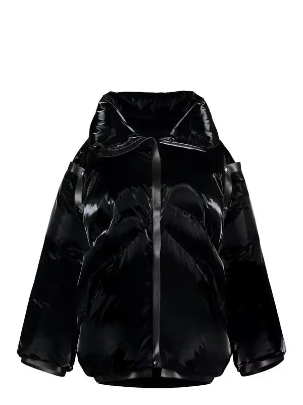 TOM FORD Leather Padded Jacket - Black