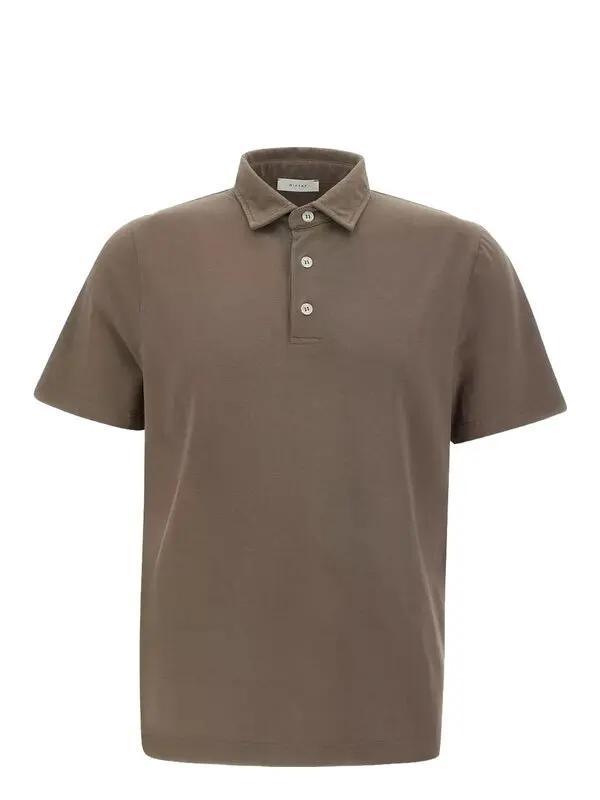 DIKTAT Short Sleeve Polo Shirt - Brown
