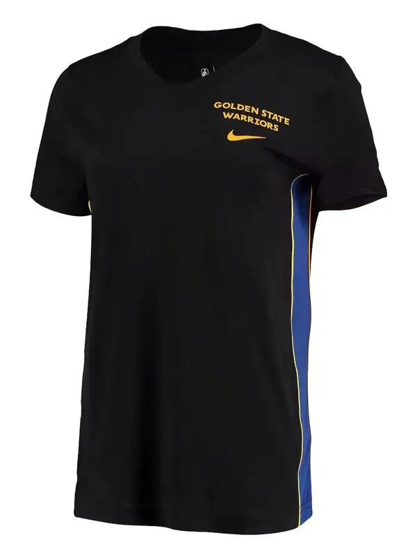 Nike Wonba Golden State Warriors V-neck T-shirt - Black