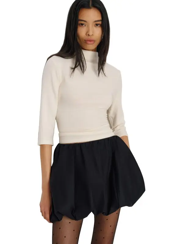REFORMATION Moxie Mini Skirt - Black