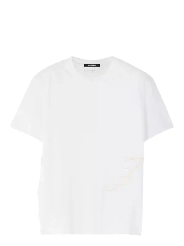 Jacquemus Embroidered-logo T-shirt - White