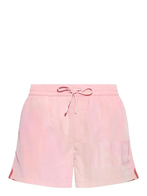 DIESEL® Logo-print Swim Shorts - Pink