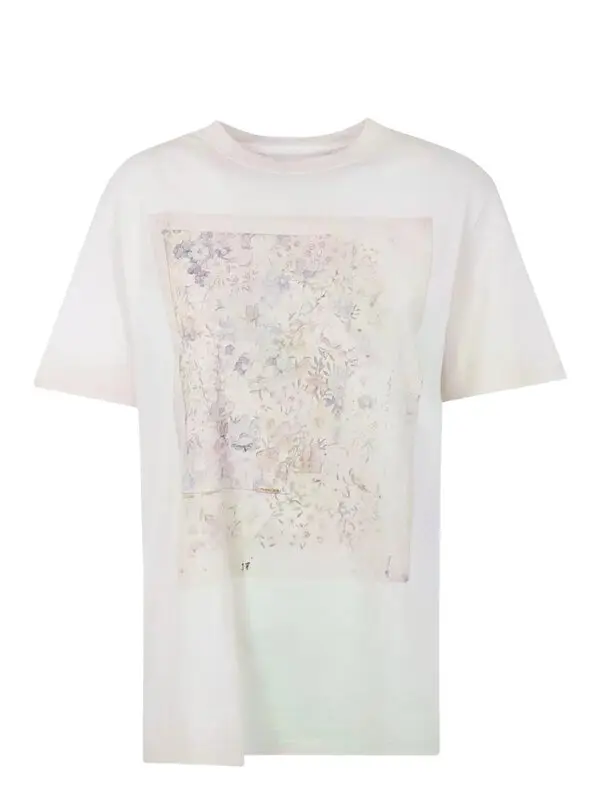 GOLDEN GOOSE Floral-print T-shirt - Neutrals