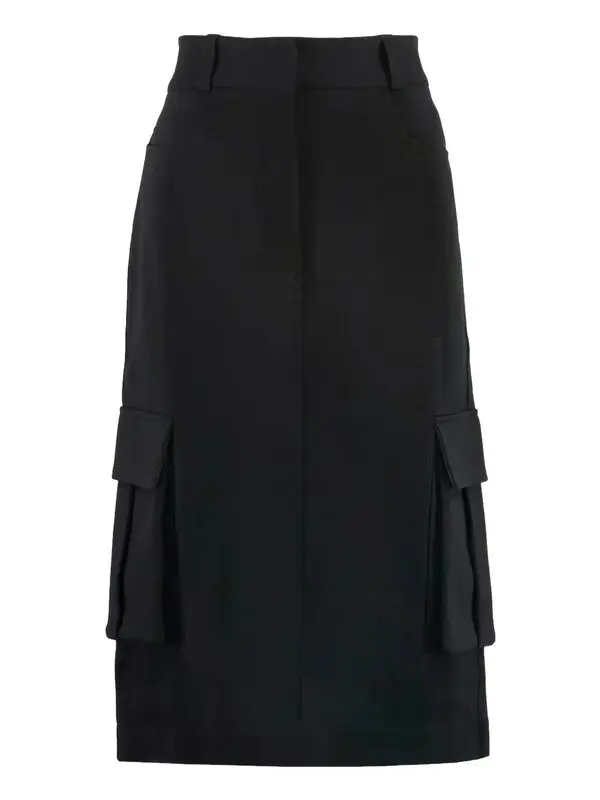 Givenchy Cargo-pocket Mid-length Skirt - Black