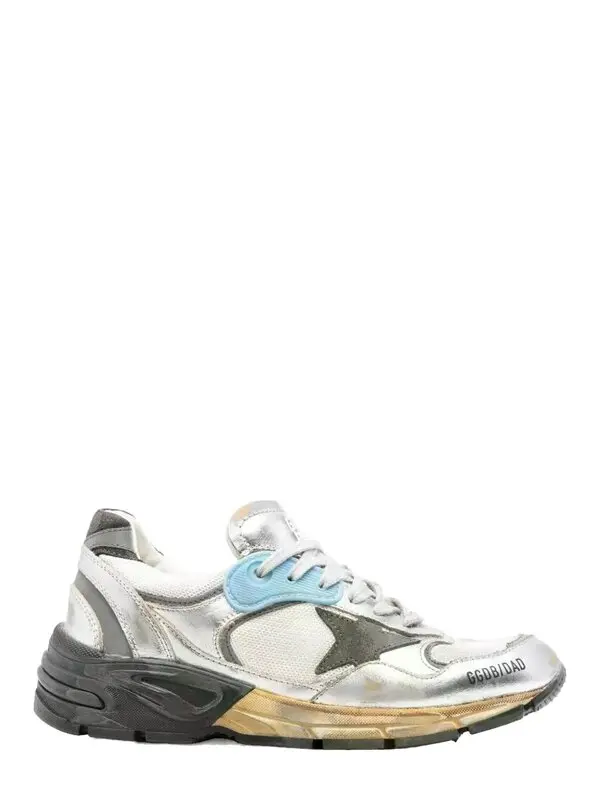 Golden Goose Dad-star Lace-up Sneakers - Silver
