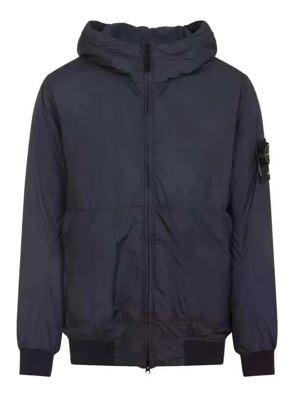 Stone Island Hooded Panelled Coat - Blue