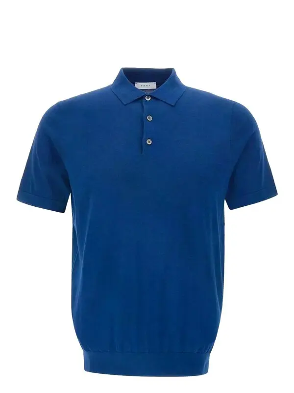 DIKTAT Cotton Polo Shirt - Blue