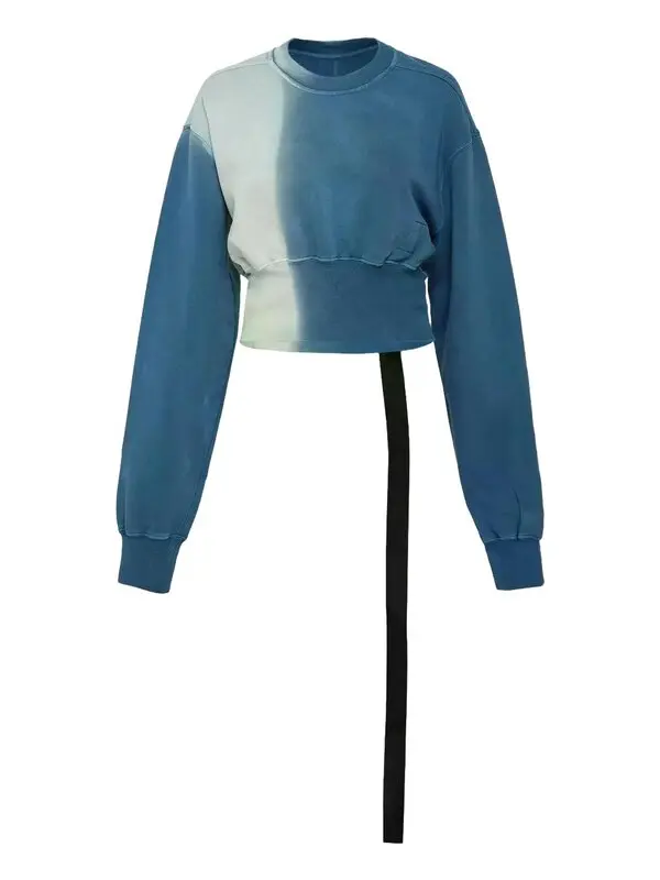 Rick Owens Dip-dye Strap-detail Sweatshirt - Blue