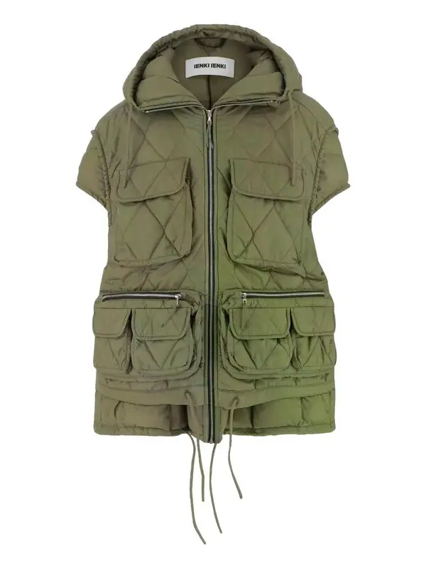 IENKI IENKI Ember Quilted Sleeveless Vest - Green