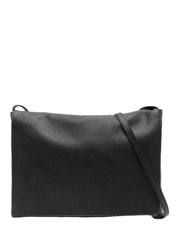 THE ROW Leather Shoulder Bag - Black