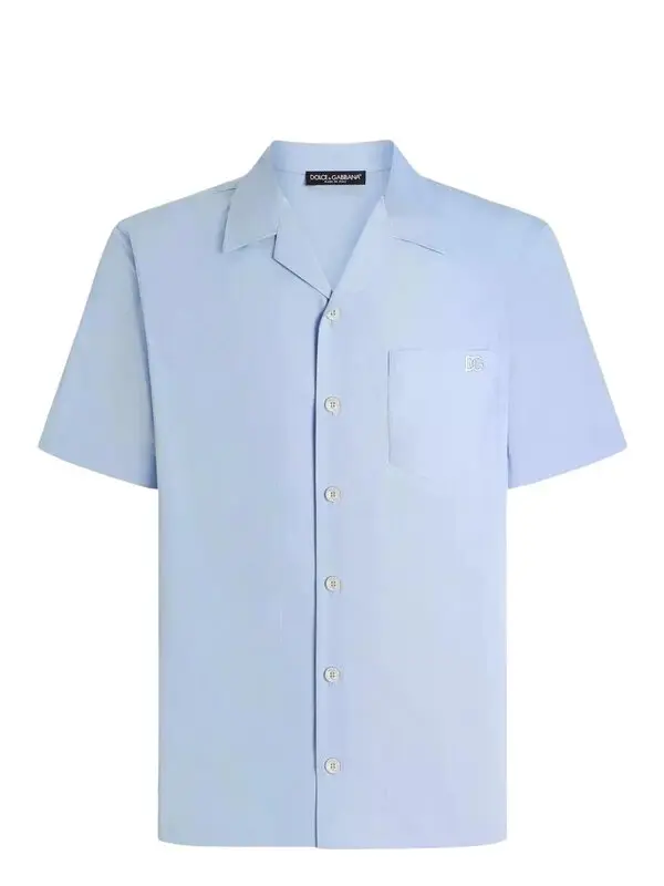 Dolce & Gabbana Hawaii Revere-collar Shirt - Blue