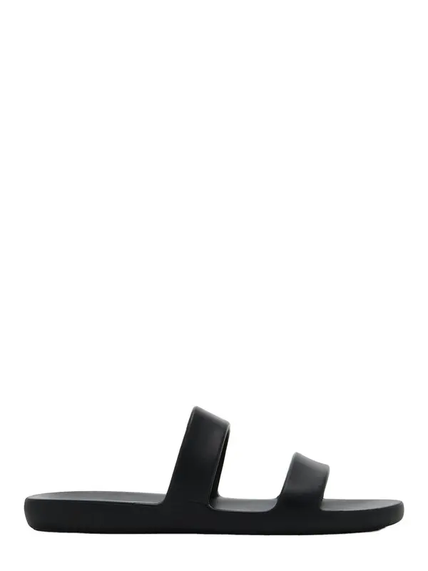 THE ROW Dual-strap Foam Sandals - Black