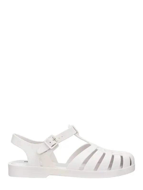 Melissa Strappy Slide Sandals - White