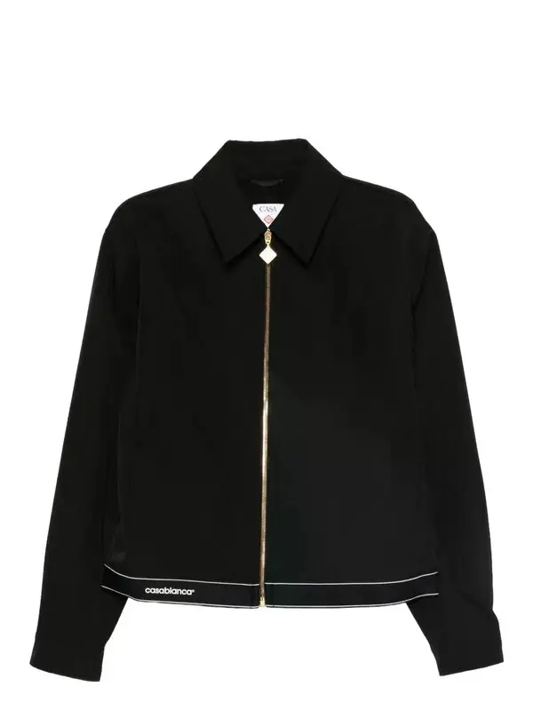 Casablanca Zip-up Jacket - Black