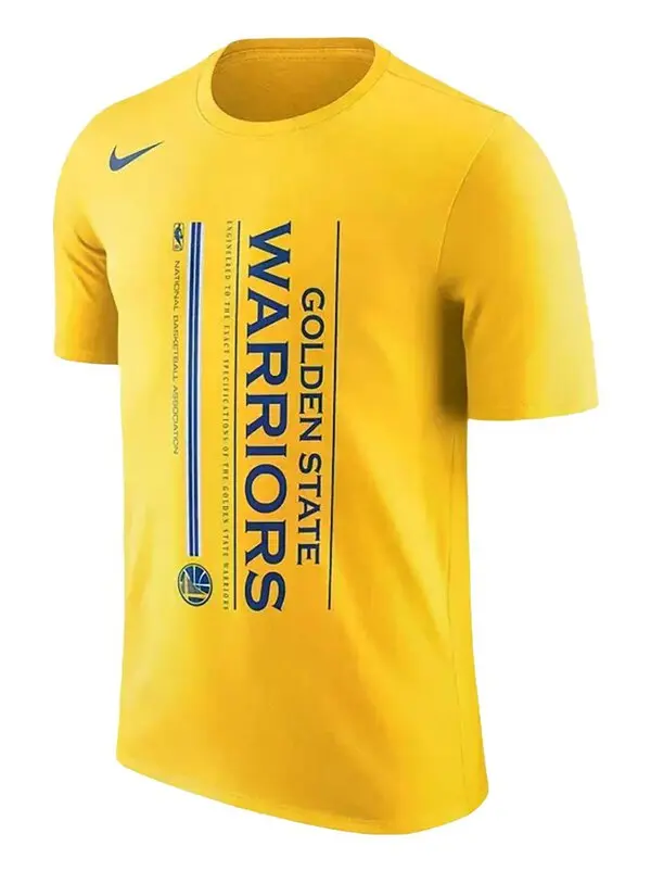 Nike Nba Golden State Warriors Dri-fit T-shirt - Yellow