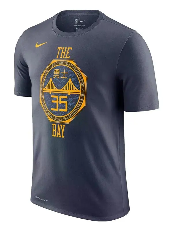 Nike Nba Gsw The Bay T-shirt - Grey