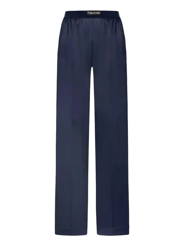 TOM FORD Satin Pajama Pants - Blue