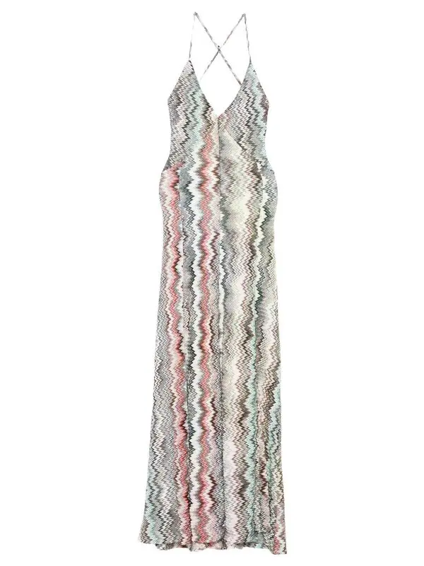 Missoni Halterneck Maxi Dress - Red