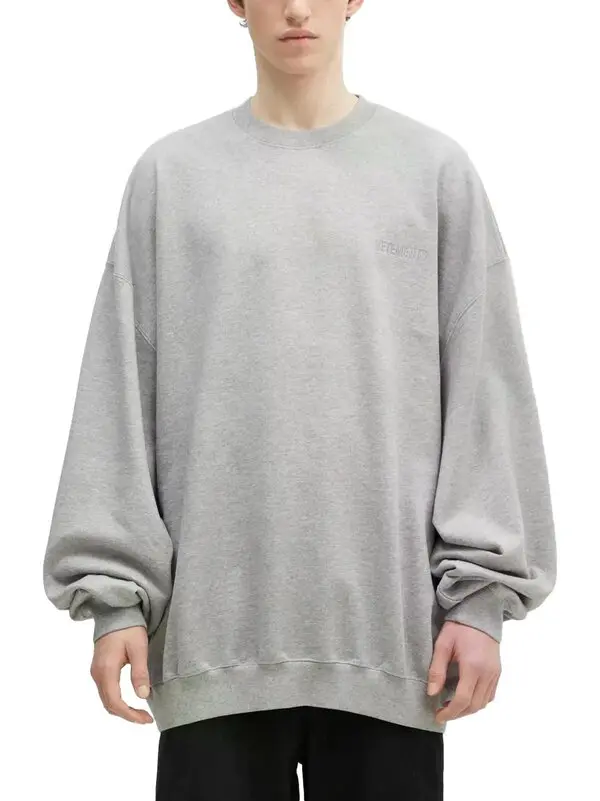Vetements Embroidered-logo Sweatshirt - Grey