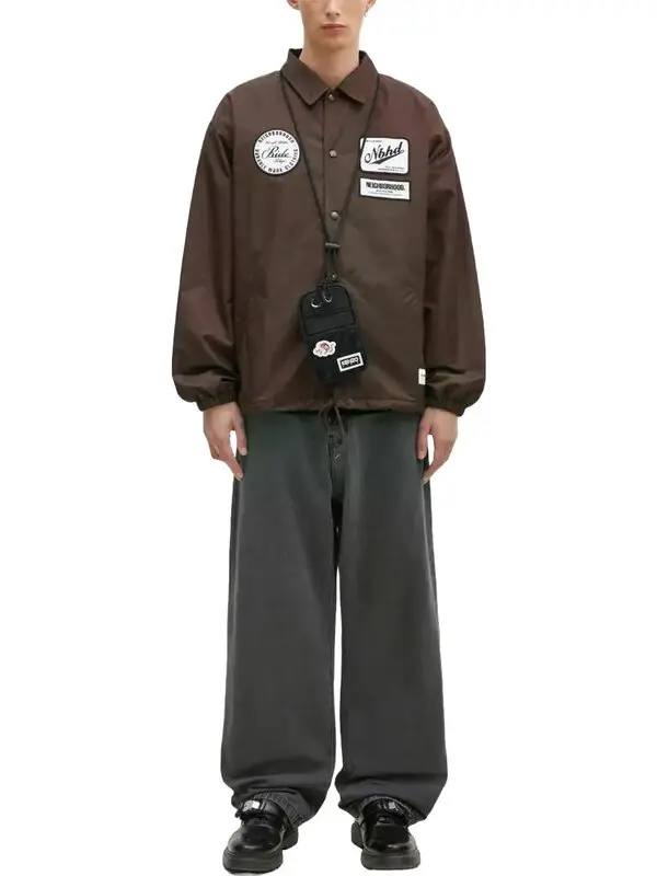 NEIGHBORHOOD Logo-patch Shirt Jacket - Brown