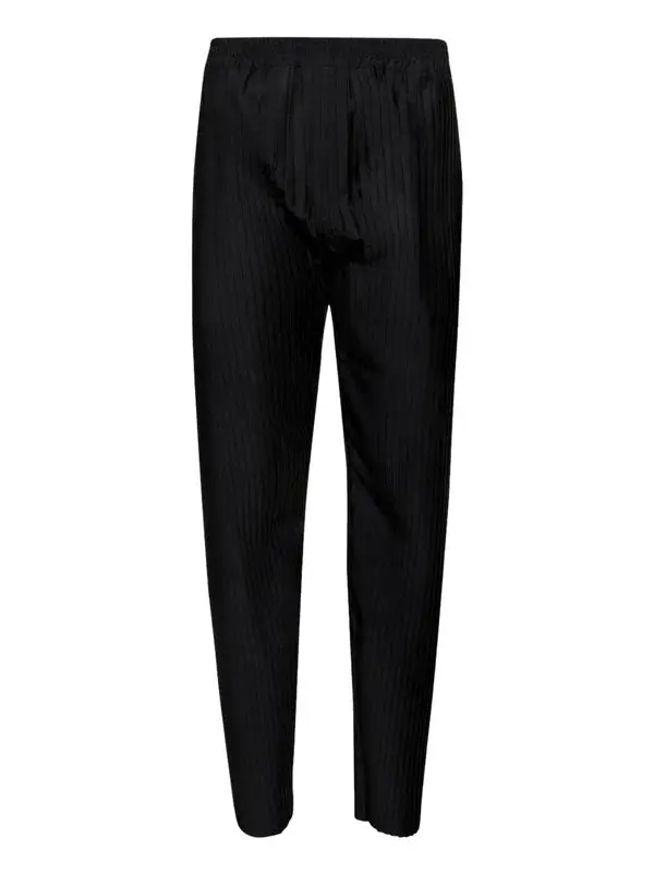CASELLA MEYER Pleated Trousers - Black