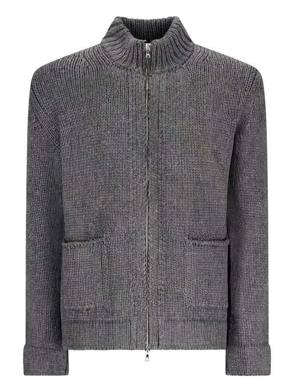 FABRIZIO DEL CARLO Zip-up Cardigan - Grey