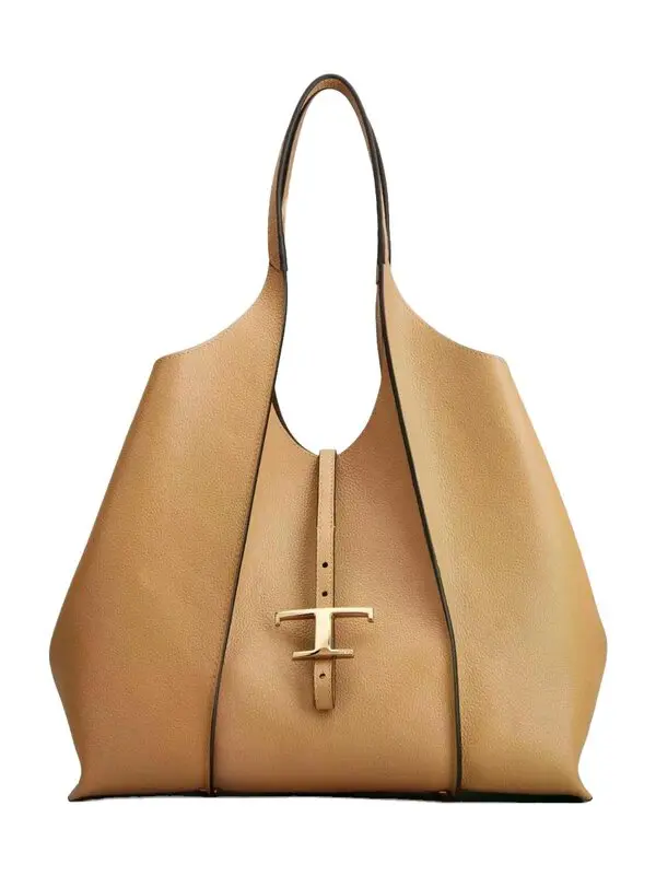 TOD'S T Timeless Medium Tote Bag - Neutrals